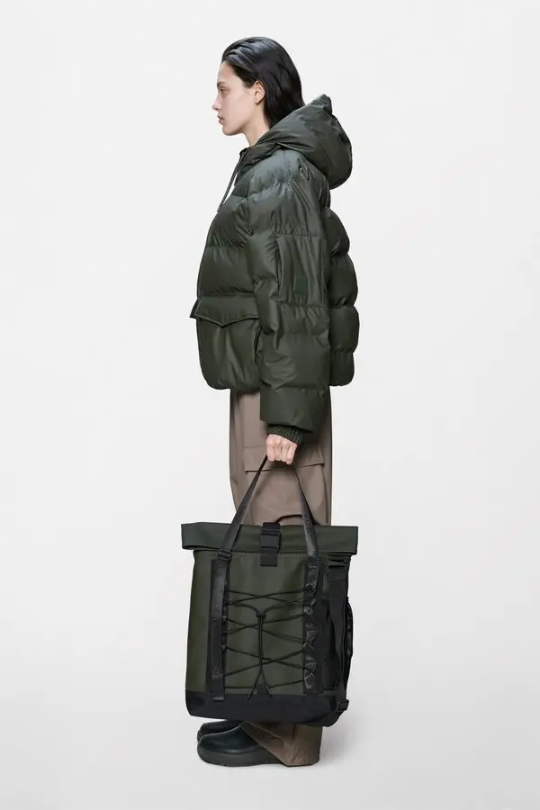 Rains Trail Rolltop Tote Bag - Green