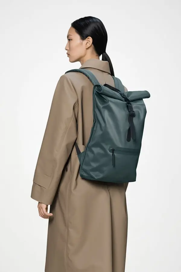 Rains Rolltop Backpack - Green