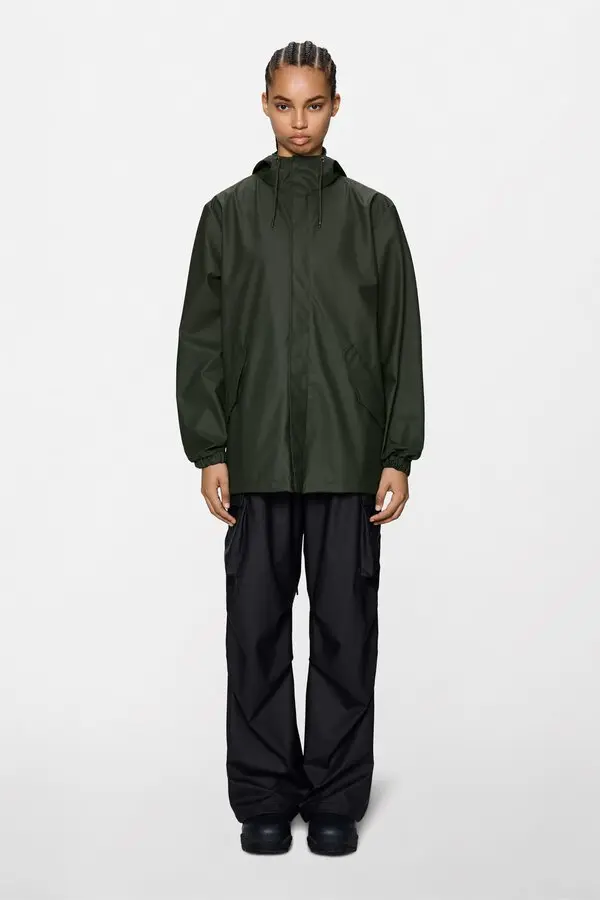 Rains Fishtail Jacket Waterproof Rainwear - Green