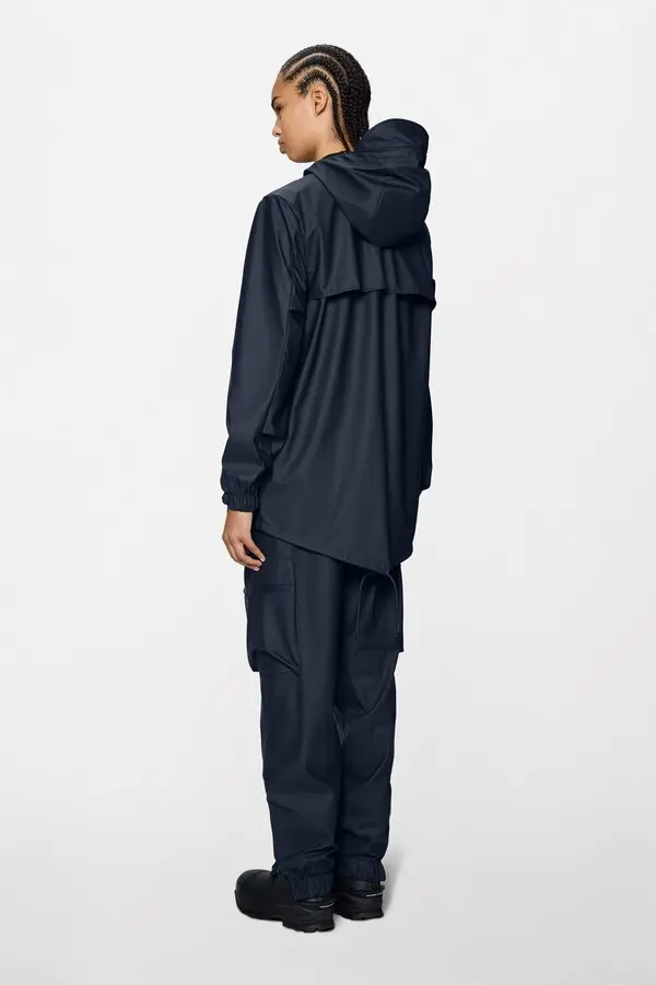 Rains Fishtail Jacket Waterproof Rainwear - Navy