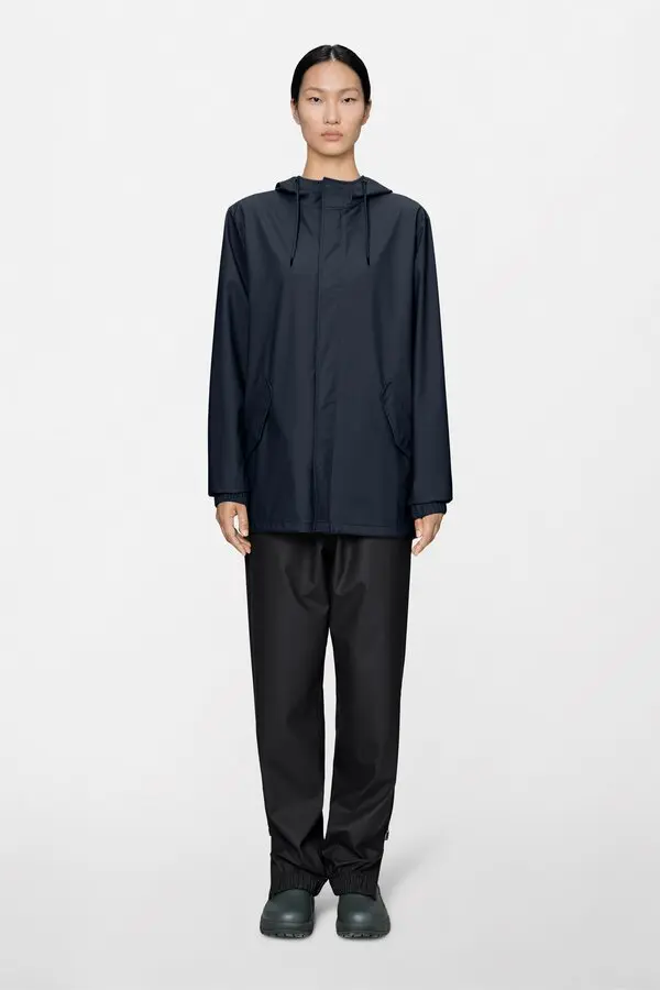 Rains Fishtail Jacket Waterproof Rainwear - Navy