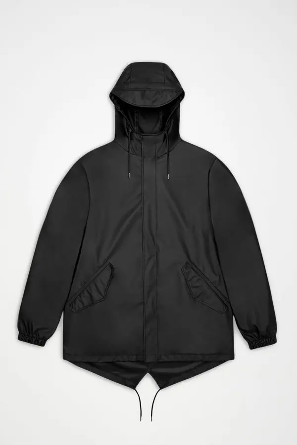 Rains Fishtail Jacket - Black