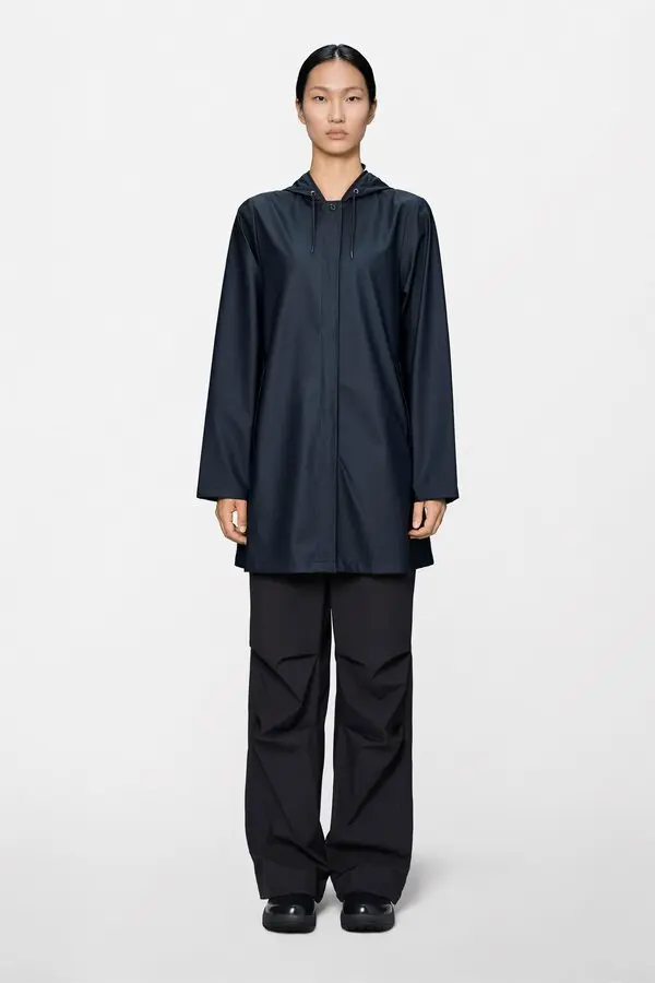 Rains A-line Jacket - Navy
