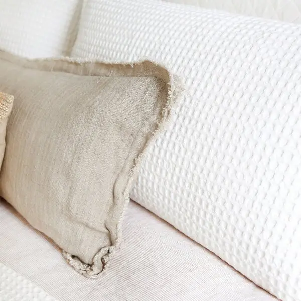 POM POM AT HOME Zuma Cotton Waffle Blanket, Twin/twin Xl - Cream