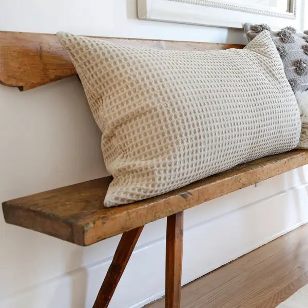 POM POM AT HOME Zuma Cotton Waffle Big Pillow, 28 X 36 - Natural