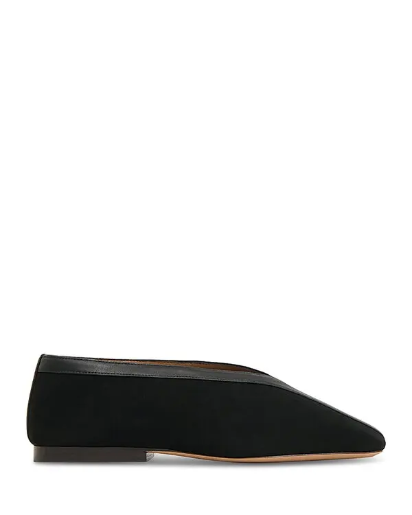MANSUR GAVRIEL Suede Square Toe Flats