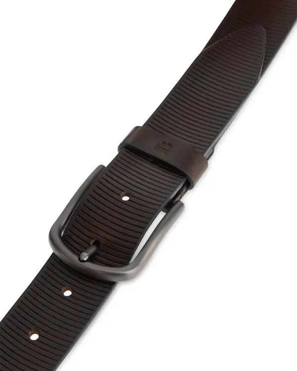 Boggi Milano Carved Leather Belt