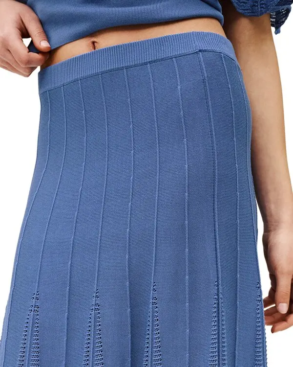 Ba&sh Jupe Serta Knit Skirt - Storm Grey