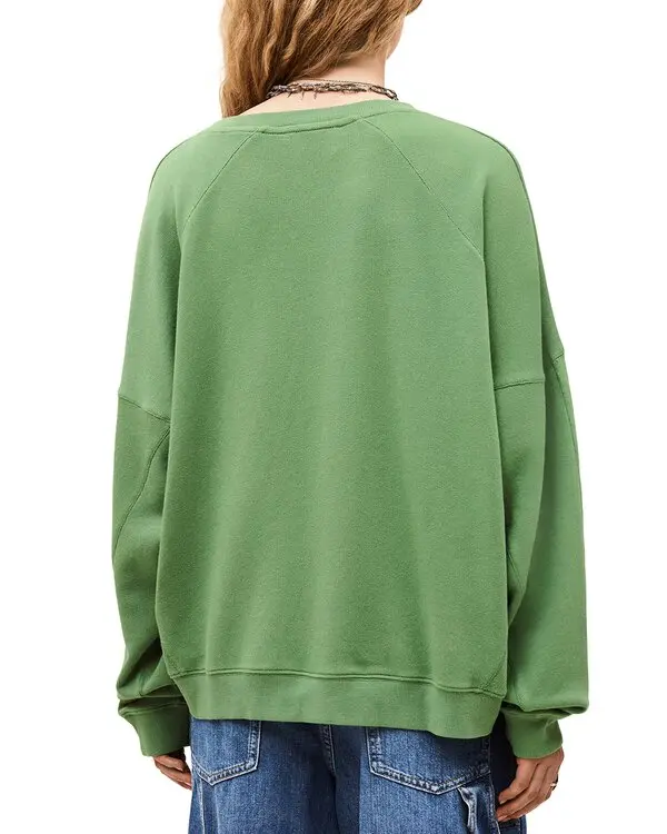 Ba&sh Maia Sweatshirt With Appliquéd Logo - Green