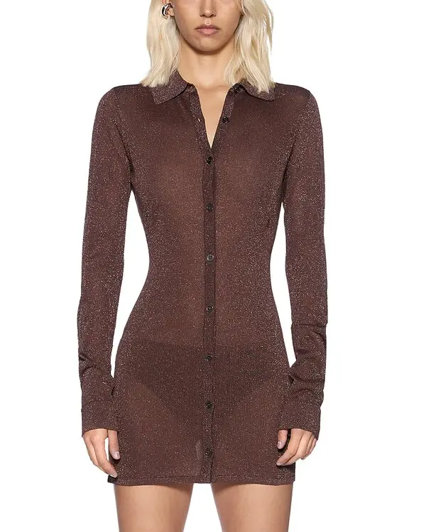 Ksubi Devin Long Sleeve Shirt Dress