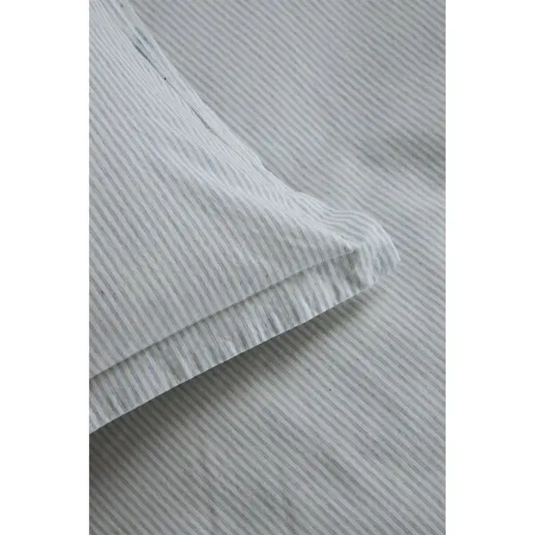 POM POM AT HOME Luke Cotton Striped Duvet Cover, Twin - Light Blue