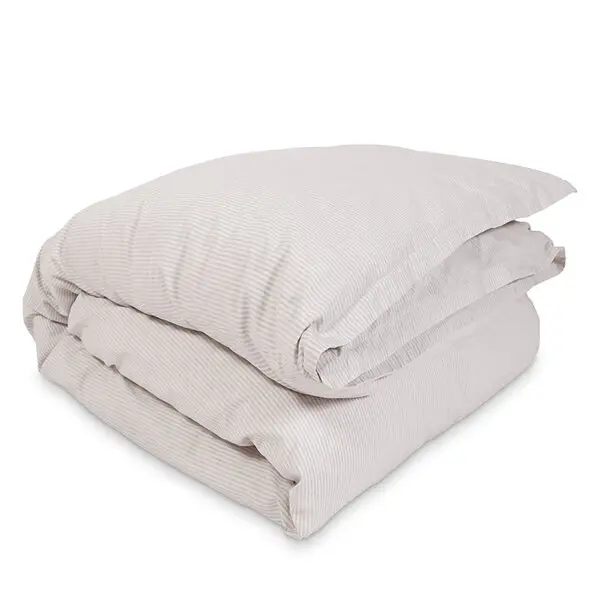 POM POM AT HOME Luke Cotton Striped Duvet Cover, Queen - Natural