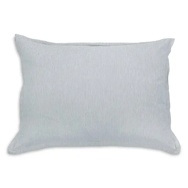 POM POM AT HOME Luke Cotton Striped King Sham - Light Blue