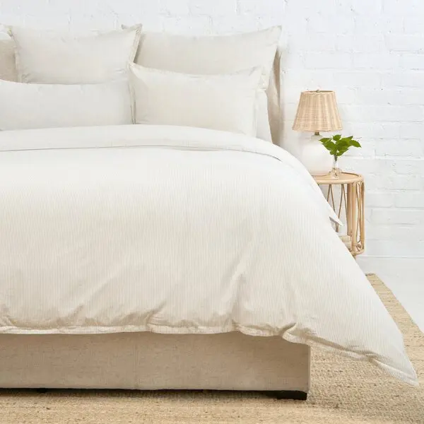 POM POM AT HOME Luke Cotton Striped Big Pillow, 28 X 36