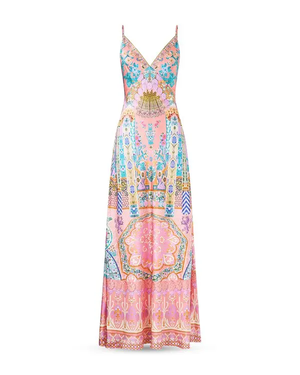 Camilla Printed Silk Maxi Dress