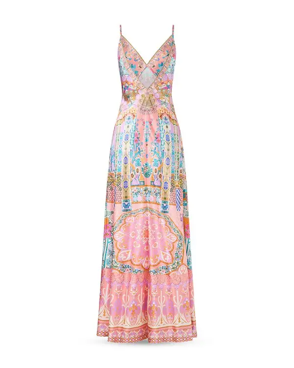 Camilla Printed Silk Maxi Dress