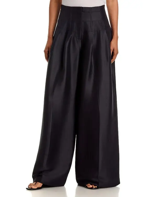 HEIRLOME Condesa Silk Trousers - Black