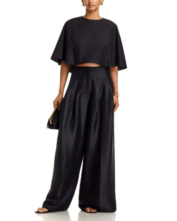 HEIRLOME Condesa Silk Trousers - Black