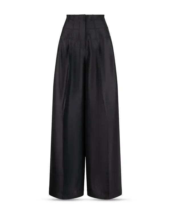 HEIRLOME Condesa Silk Trousers - Black