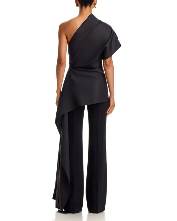 HEIRLOME Marianne Asymmetrical Draped Silk Top