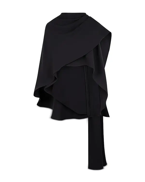 HEIRLOME Colette Draped Silk Top