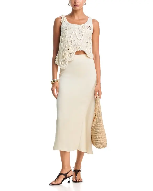 HEIRLOME Silk Knit Top - Ivory