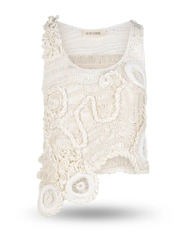 HEIRLOME Silk Knit Top - Ivory