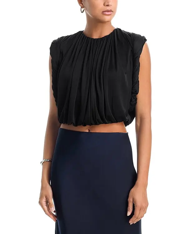 HEIRLOME Effie Cropped Top - Black