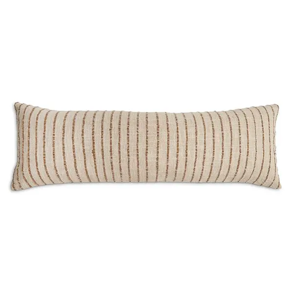 POM POM AT HOME Jojo Handwoven Decorative Pillow 14 X 40 - Ivory/walnut