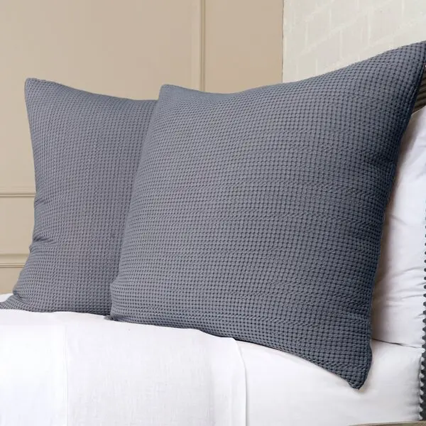 POM POM AT HOME Balboa Waffle Bed Blanket, Queen - Midnight