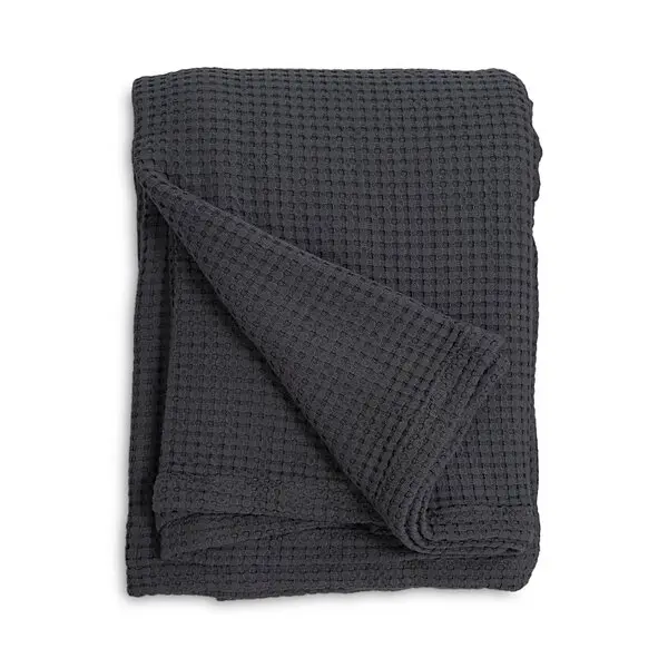 POM POM AT HOME Balboa Waffle Bed Blanket, King - Midnight