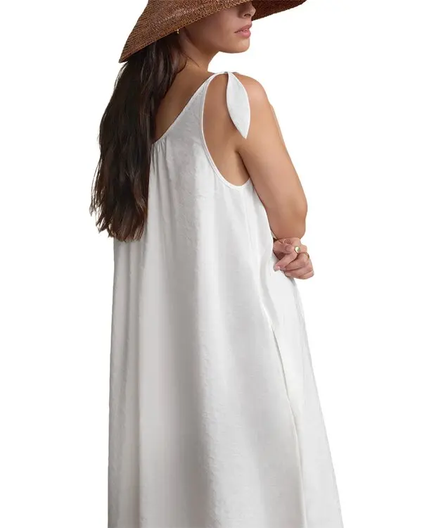 Jenni Kayne Iris Shoulder Tie Dress - Ivory