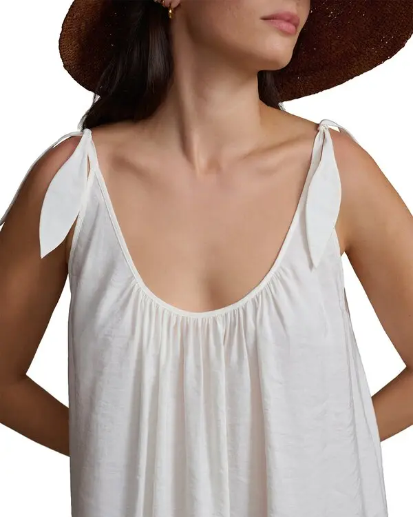 Jenni Kayne Iris Shoulder Tie Dress - Ivory