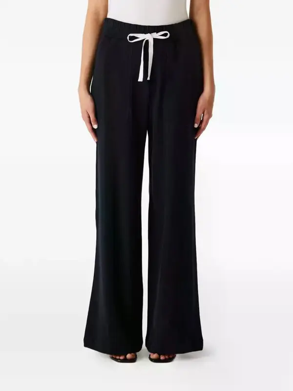 TWP Midnight Drawstring Wide Leg Track Pants - Blue