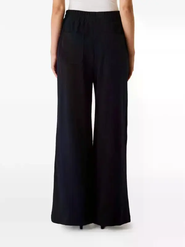 TWP Midnight Drawstring Wide Leg Track Pants