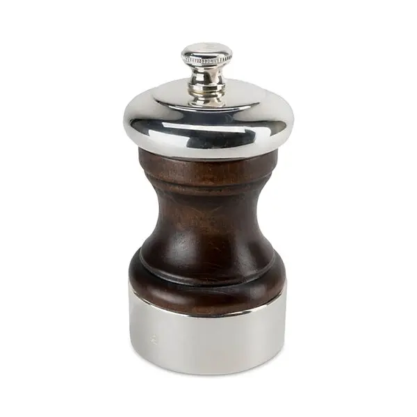 PEUGEOT Palace Pepper Mill, Wood & Silver Plated, 4 - Brown