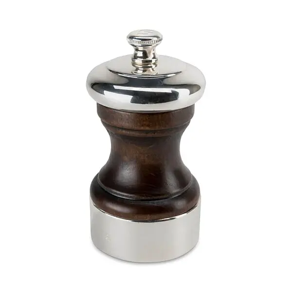 PEUGEOT Palace Wood & Silver Plated Salt Mill - Brown