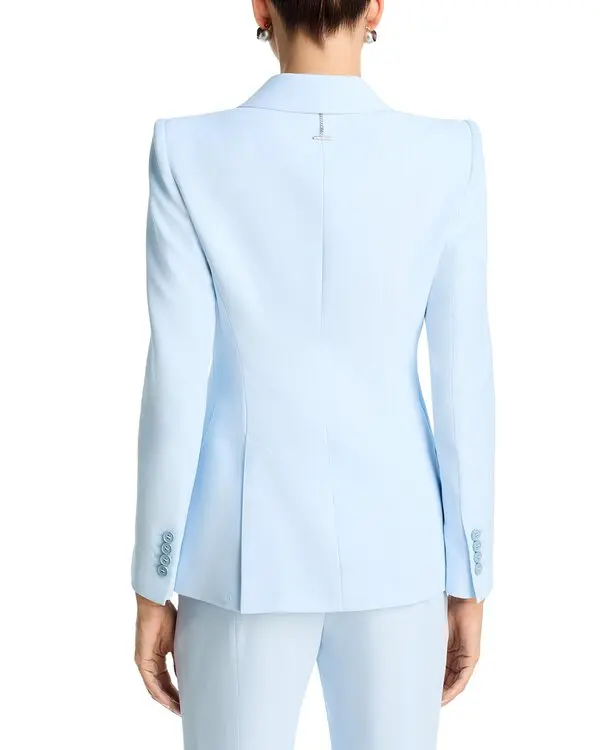 Alexander McQueen Leaf Crepe Single Breasted Blazer