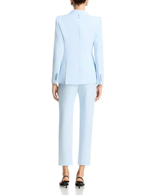 Alexander McQueen Leaf Crepe Single Breasted Blazer