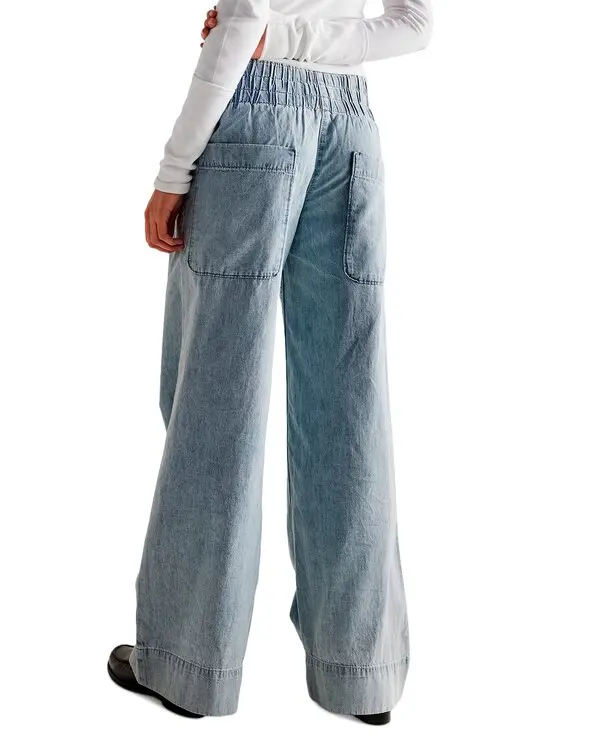 Free People Breezy High Rise Wide Leg Jeans