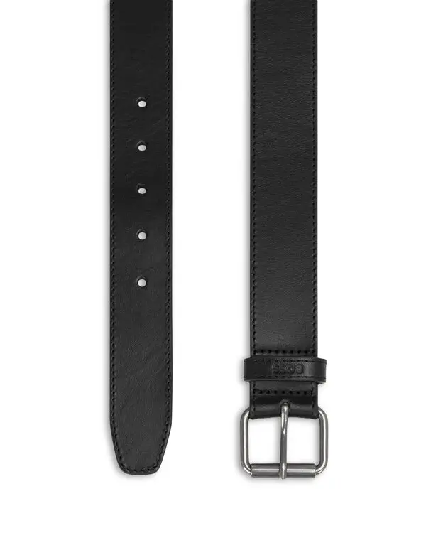 BOSS By Hugo Narun Leather Belt - Black