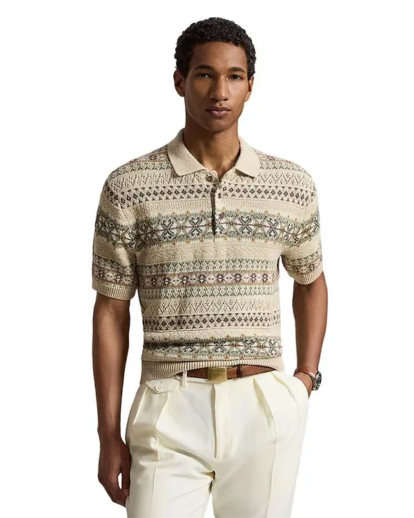 Polo Ralph Lauren Fair Isle Knit Polo Shirt
