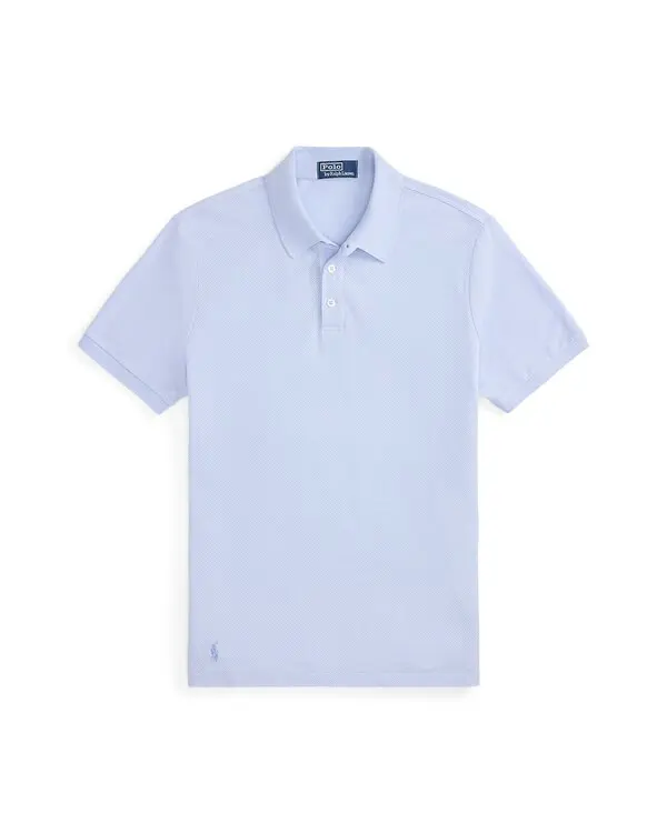 Polo Ralph Lauren Pointelle Jersey Polo Shirt - Blue