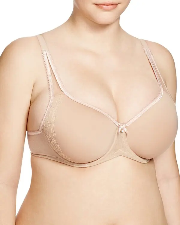 Wacoal Retro Chic Full Figure Contour Bra - Toast