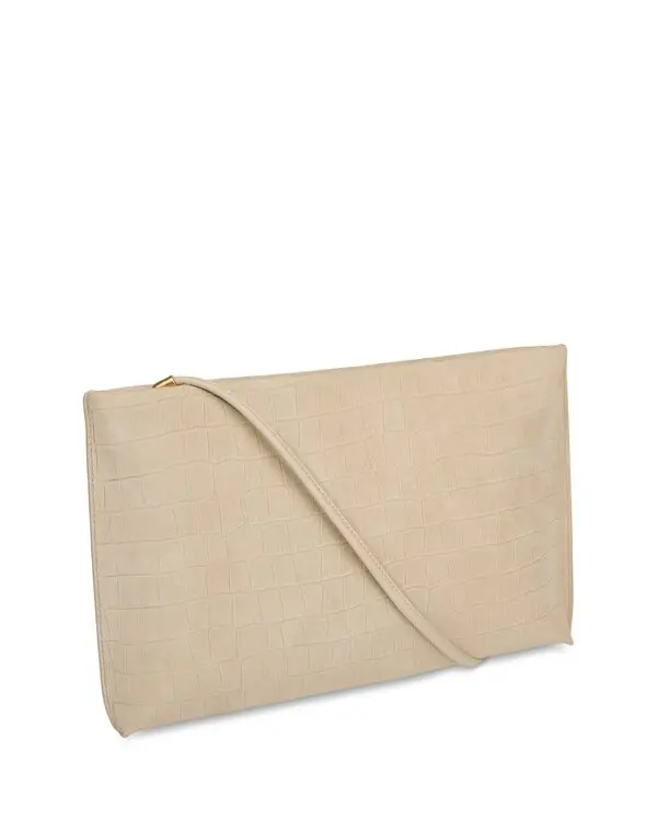 Vince Embossed Leather Pouch