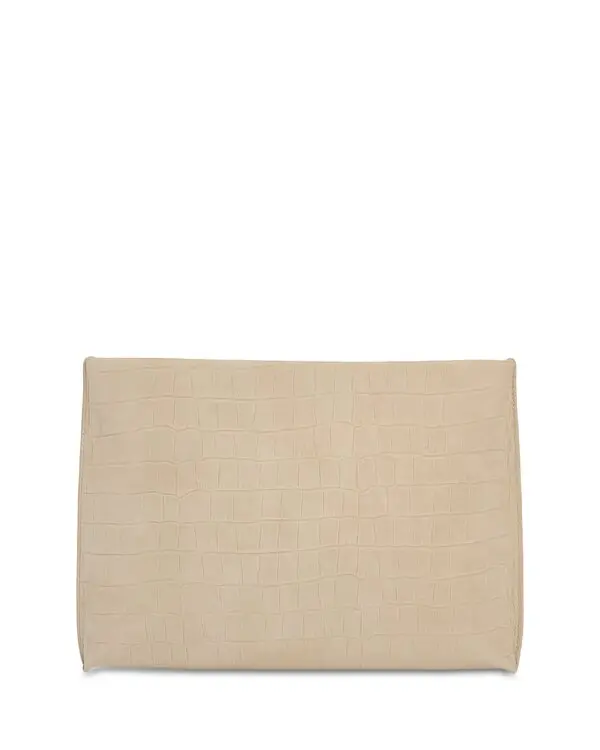 Vince Embossed Leather Pouch