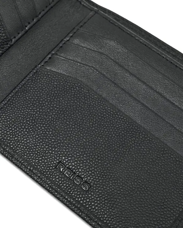 REISS Micro Grain Leather Logo Wallet