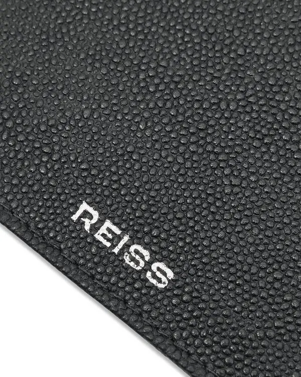 REISS Micro Grain Leather Logo Wallet