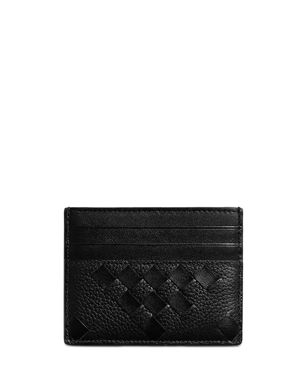 Bottega Veneta Intrecciato Credit Card Case - Nero
