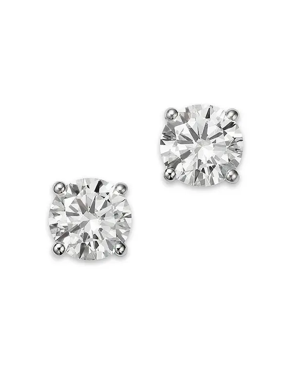 Bloomingdale'S Certified Lab Grown Diamond Stud Earrings In 18k Gold, 6.0 Tcw - White